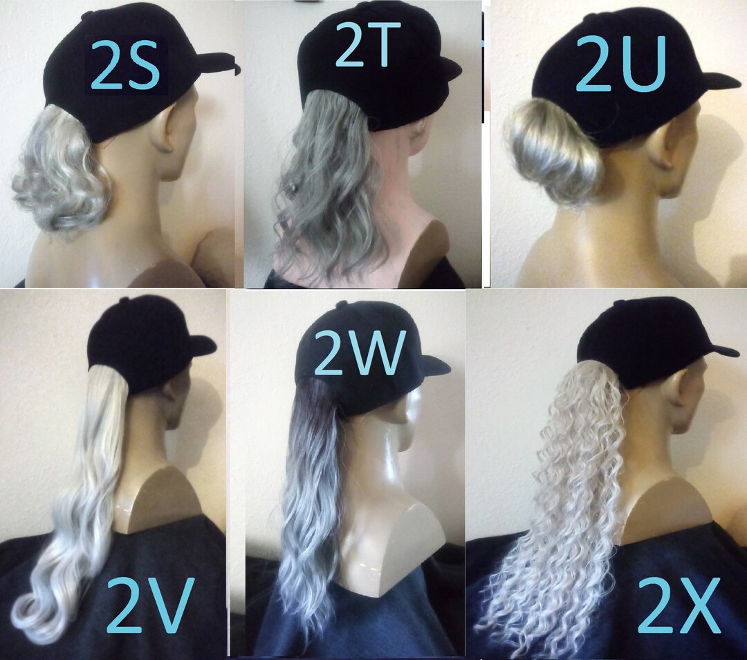 Baseball Caps Hats With Hair Attached - Etsy