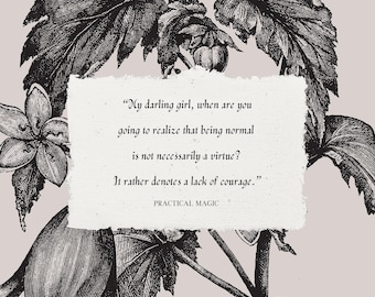 Practical Magic Quote | Digital Print Download - Etsy