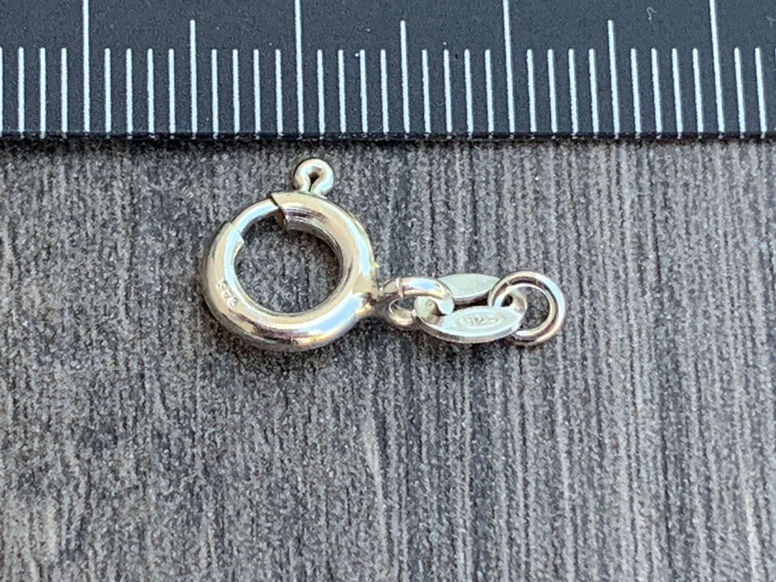 Sterling Silver Spring Clasp With 925 Quality Tag 6mm/7mm/8mm | Etsy