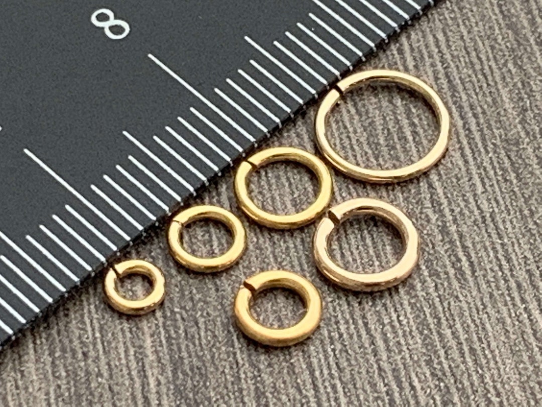 14kt Gold Filled Jump Rings: Open, Unsoldered - Various Sizes - Etsy