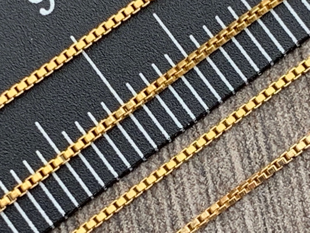 Box Chain 14KT Gold Filled 0.7mm - Unfinished Continuous Chain, Box ...