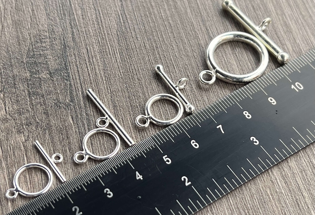 Sterling Silver Toggle Clasp Set: Jewelry Findings (11mm-21mm) - Etsy