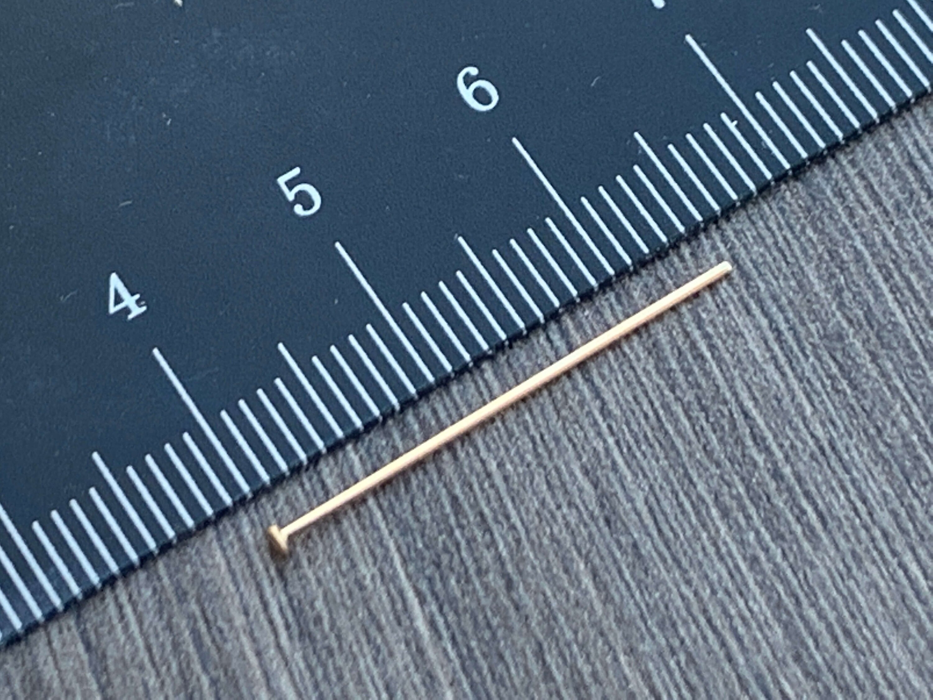 14kt Gold Filled Head Pins: 22 Gauge, 1-1.5