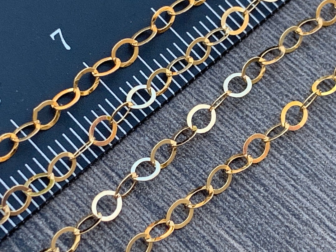 14kt Gold Filled Round Link Chain: Bulk Jewelry Supplies (3.80mm) - Etsy