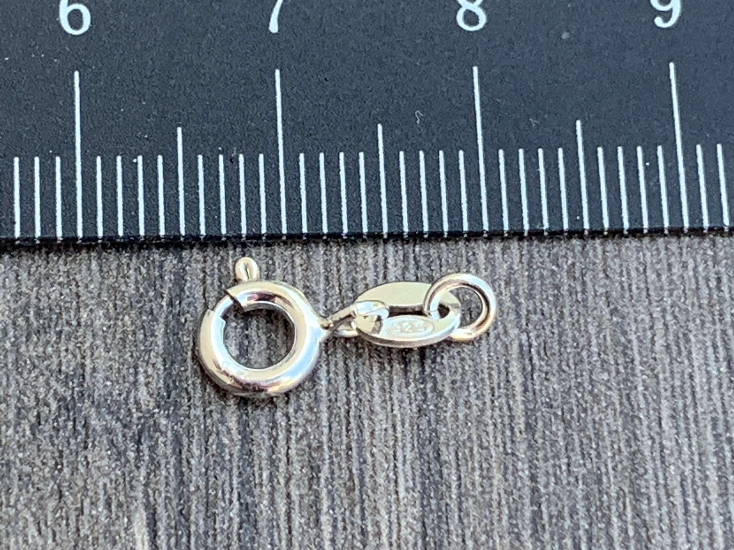Sterling Silver Spring Clasp With 925 Quality Tag 6mm/7mm/8mm | Etsy