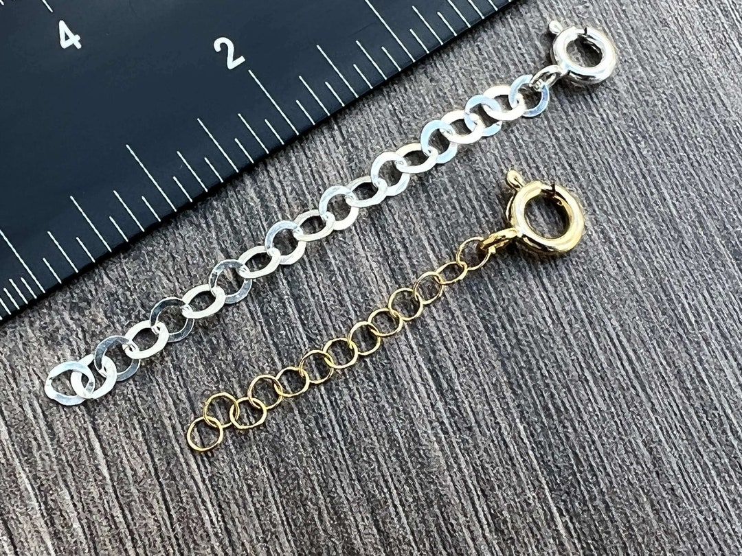 14kt Gold Filled or Sterling Silver Necklace Extender: Adjustable ...