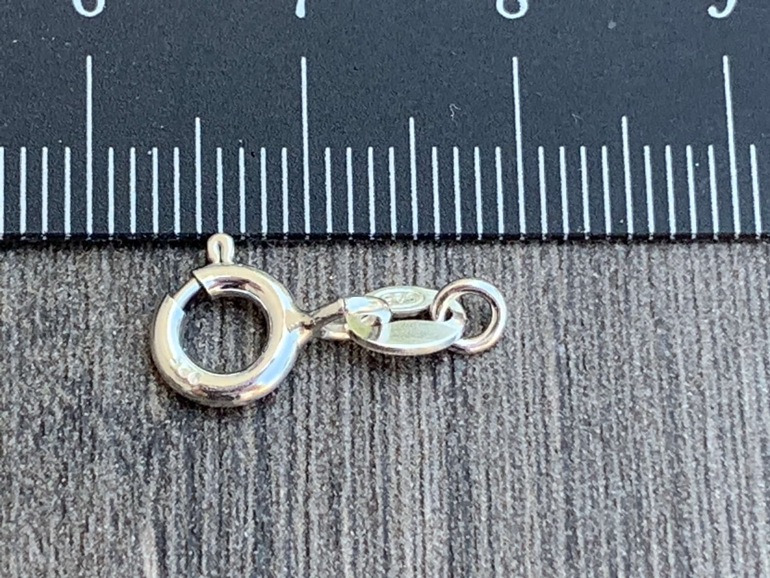 Sterling Silver Spring Clasp With 925 Quality Tag 6mm/7mm/8mm | Etsy