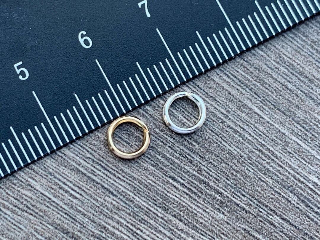 Sterling Silver Split Rings: 6mm Double Jump Rings - Etsy