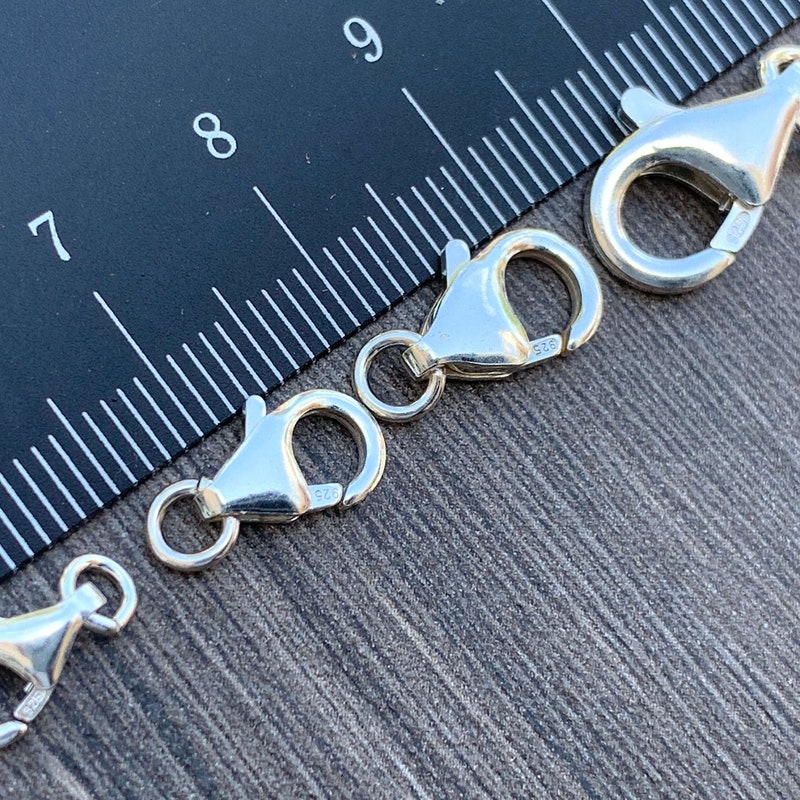 925 Box Clasp Necklace - Etsy