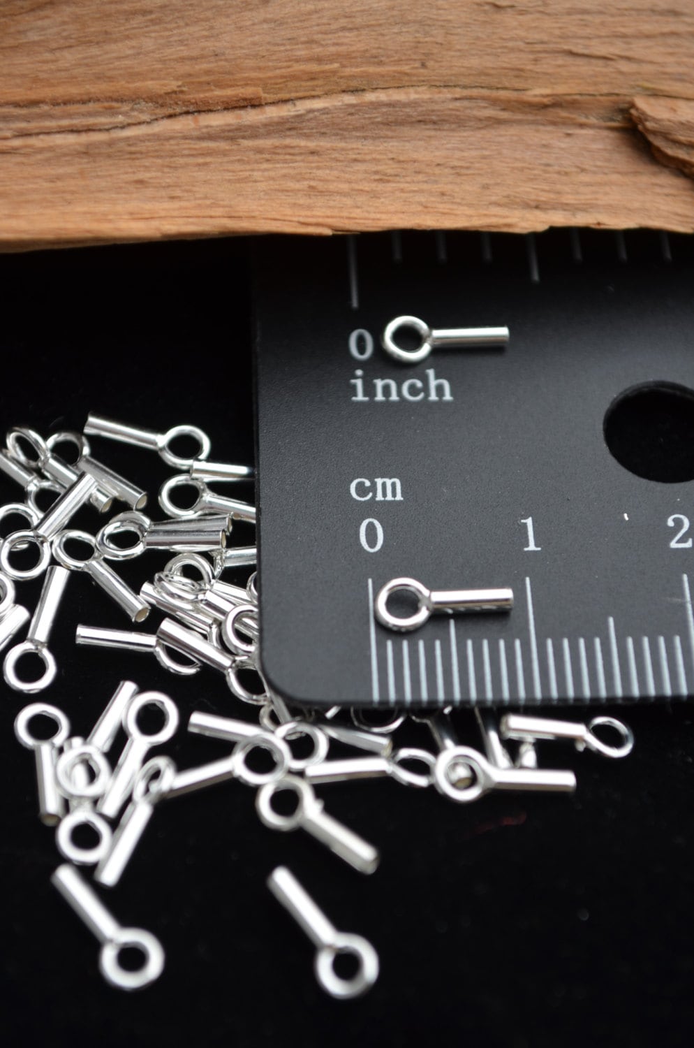 Crimps / End Caps 1mm -sterling Silver ,to Finish 0.5 - 0.8mm Chain - Etsy