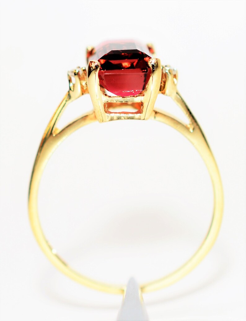 Bi-color Pink Tourmaline Diamond Ring: 10K Gold Statement Ring 2.85tcw ...