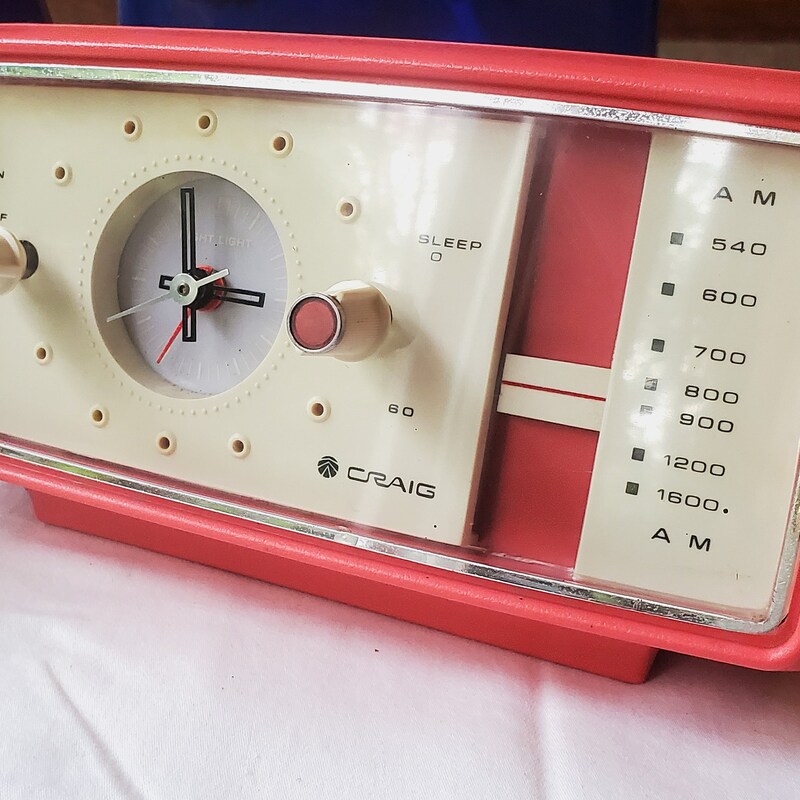 1960s Clock Radio - Etsy