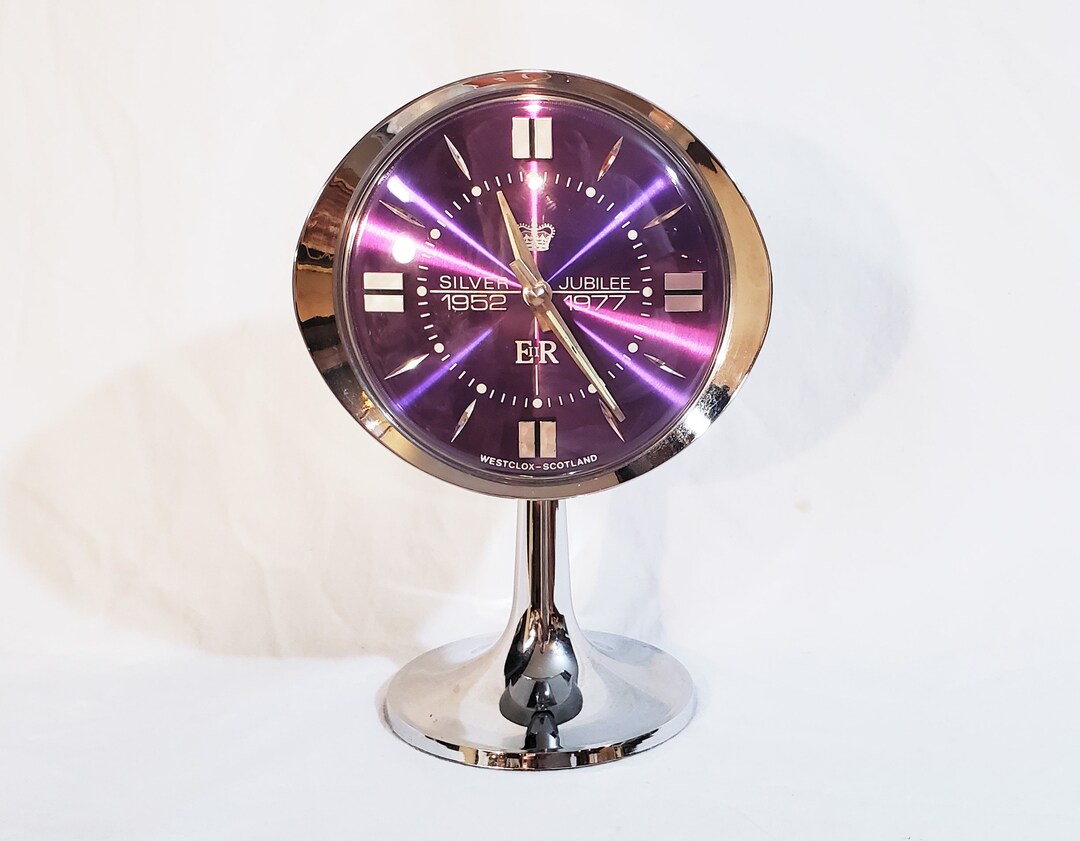 Queen Elizabeth Silver Jubilee Commemorative Clock 1977 - Etsy