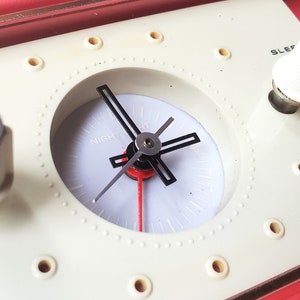 Craig Clock Radio 1602 Mod Pink and White 1960s - Etsy