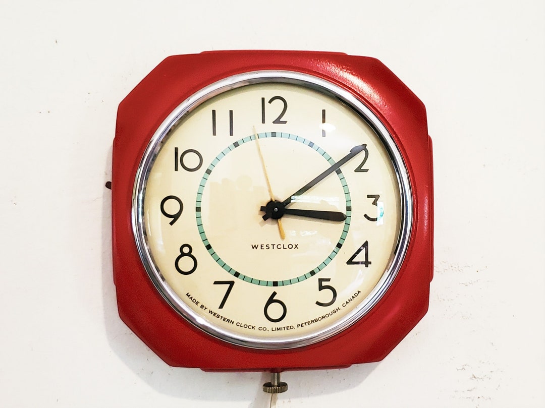 Westclox electric Wall Clock Manual Start 1938 - Etsy