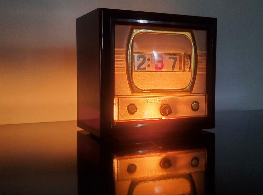 Tele-vision Lighted TV Tymeter Clock 1958 - Etsy