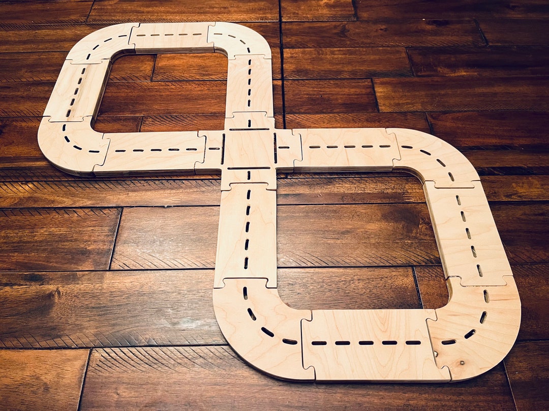 ROADZ - Wooden Car Track - Etsy