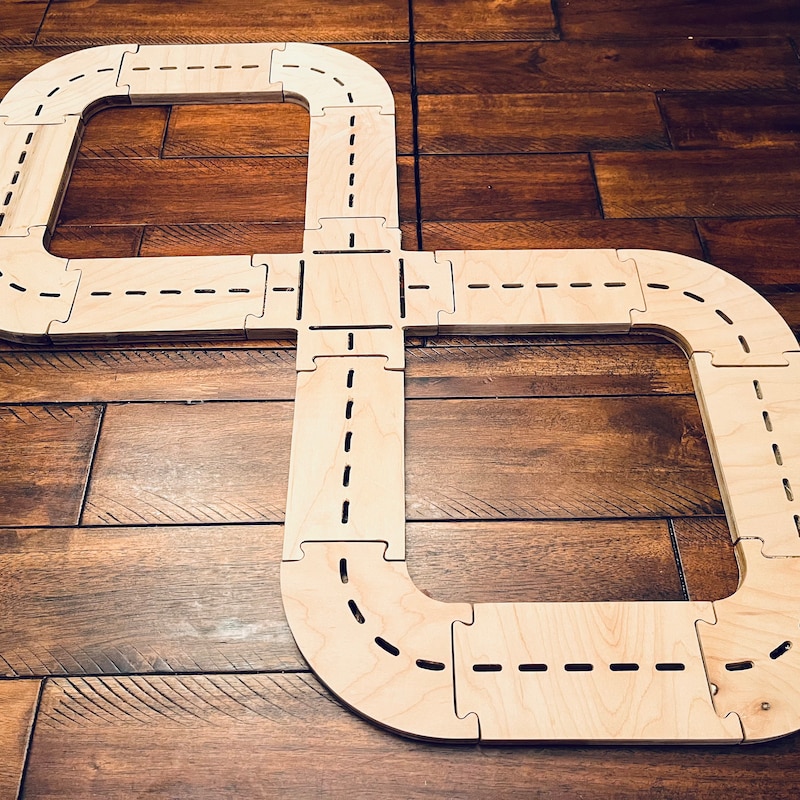 Wooden Car Track - Etsy