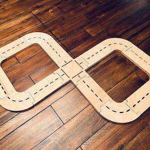 ROADZ - Wooden Car Track - Etsy