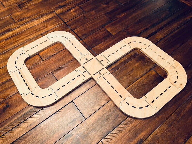 ROADZ - Wooden Car Track - Etsy