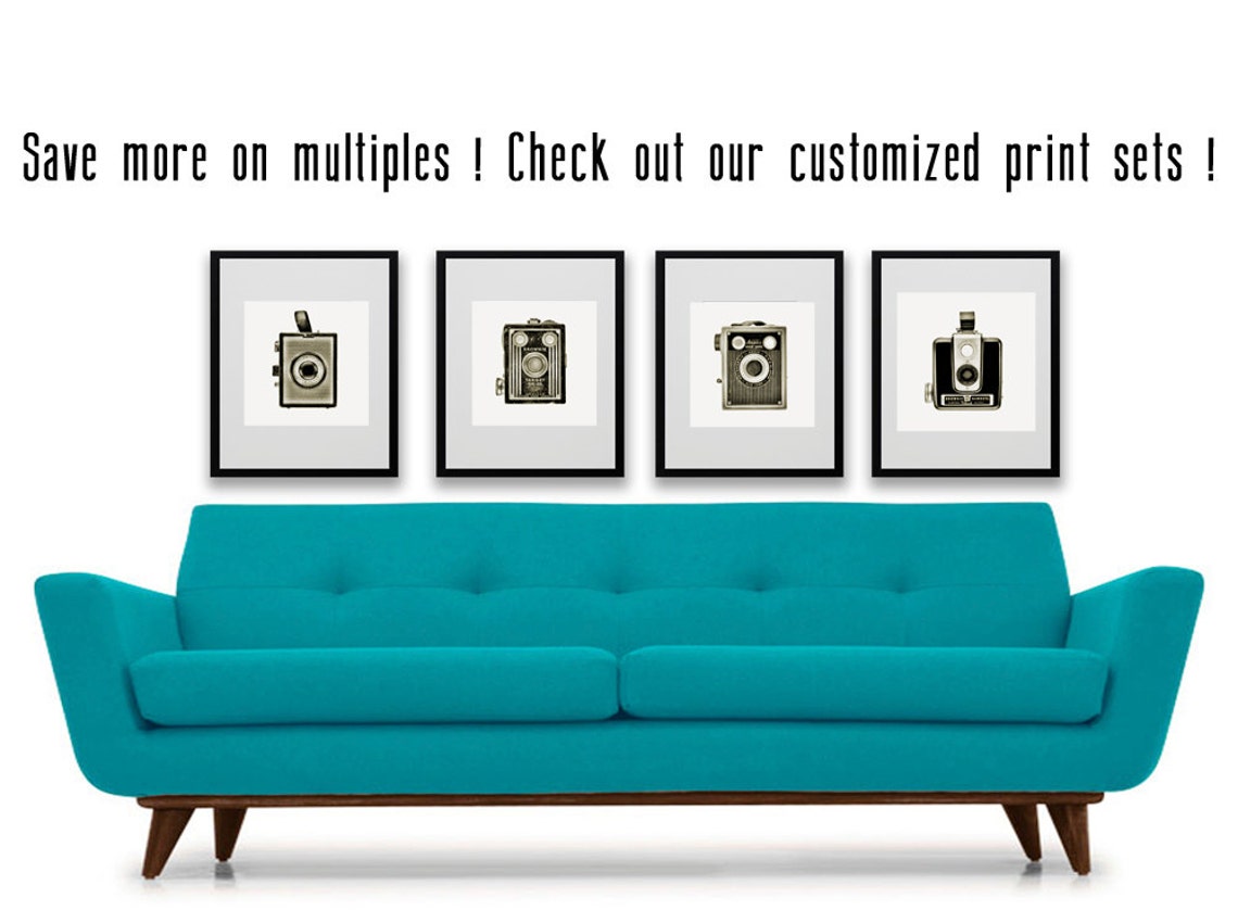 RETRO DECOR - Vintage Camera - Art Deco - Loft - Retro Modern Art ...