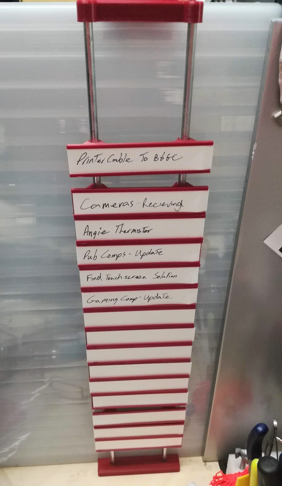 Magnetic To-do List - Dry Erase Flight Progress Style Strips - Etsy UK