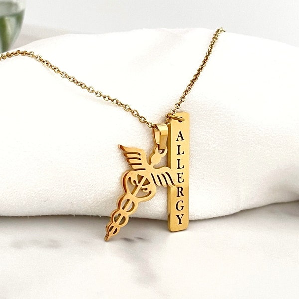 Caduceus Necklace - Etsy