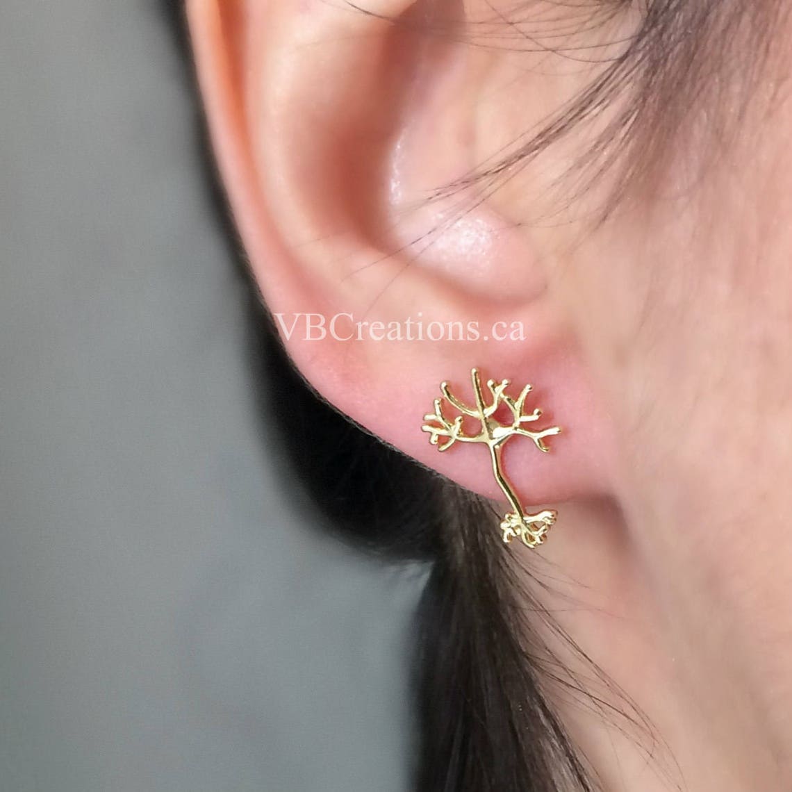 Neuron Earrings - Neuron Jewelry - Neurone - Science Jewelry - Cellular ...