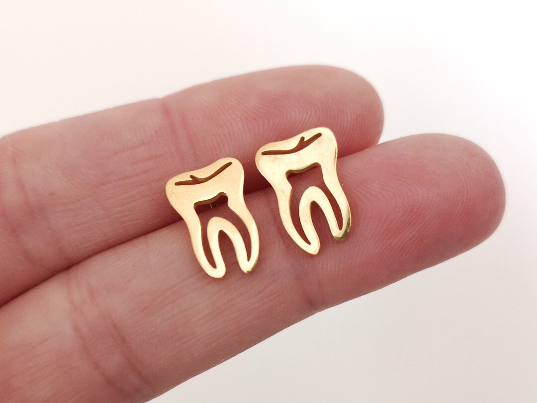 Tooth Earrings Dentist Earrings Stainless Steel Graduation Gift Dental ...