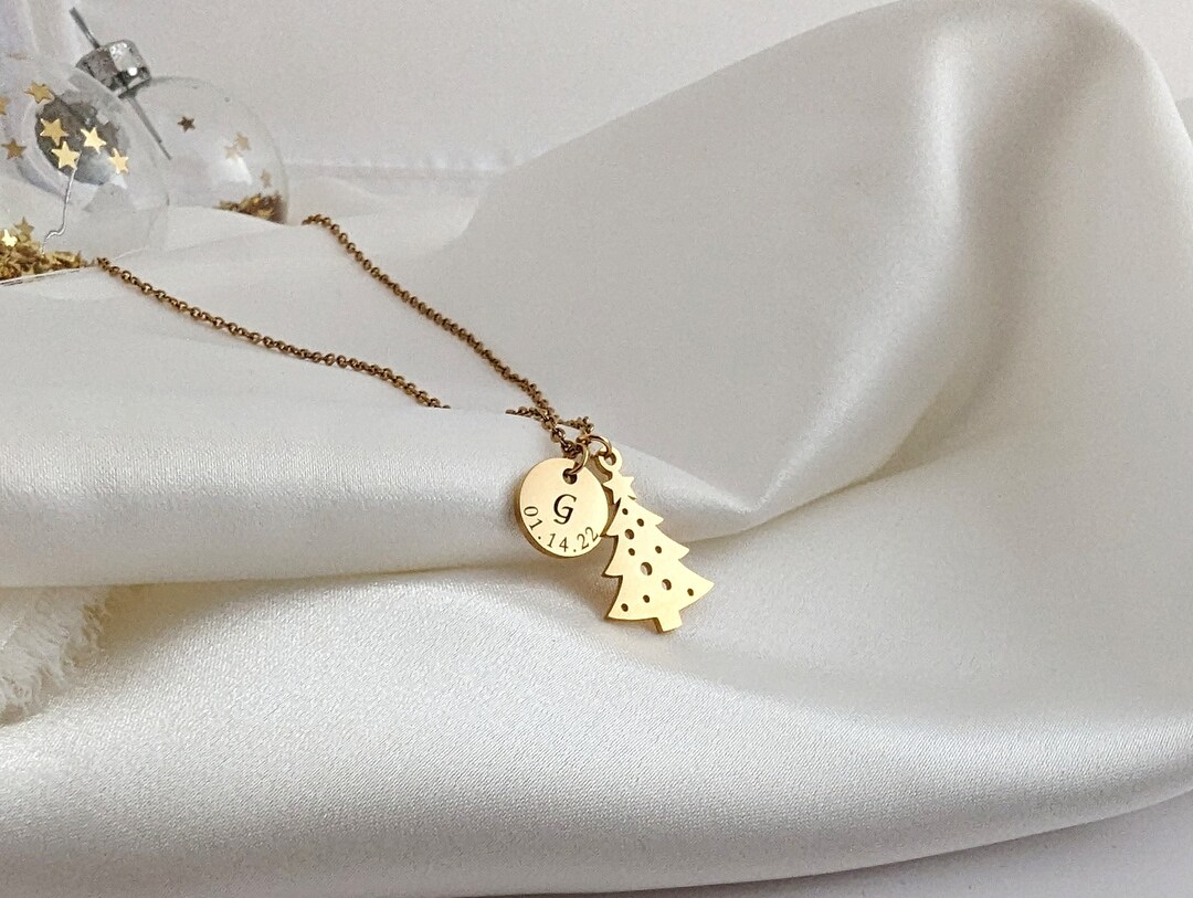 Christmas Tree Necklace Personalized Name Necklace Children Jewelry ...