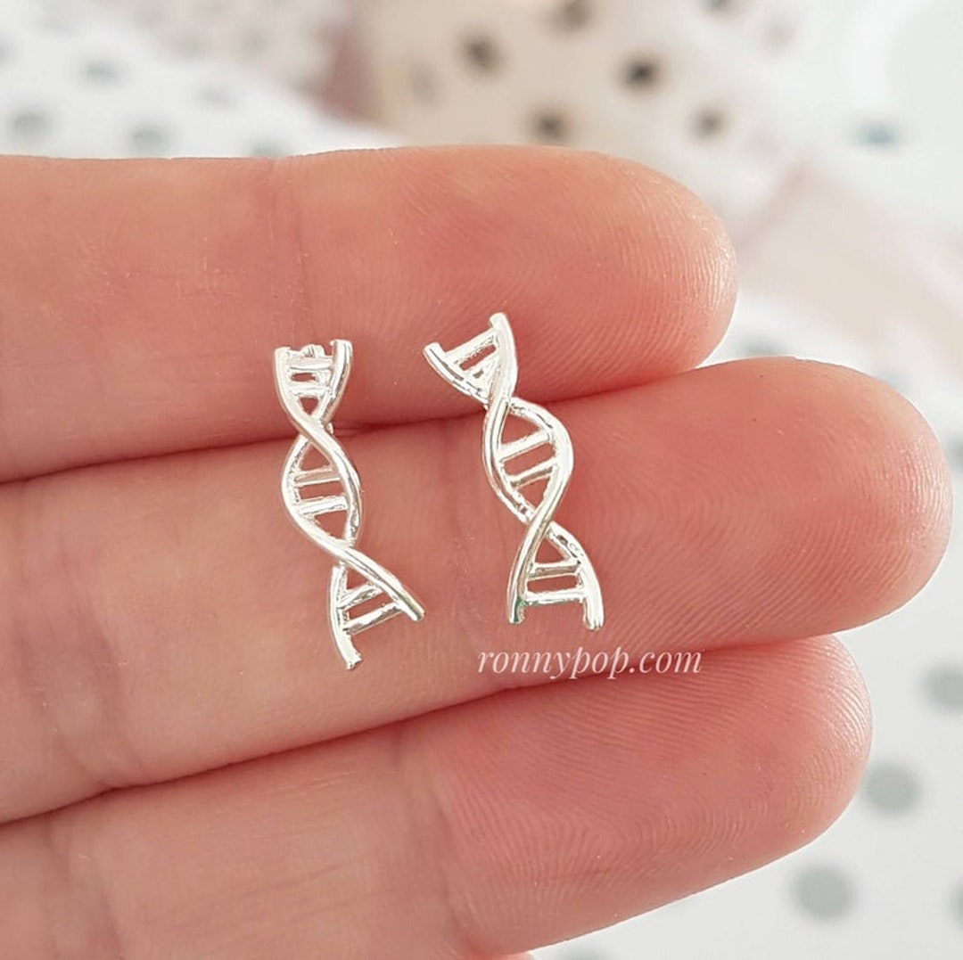 DNA Earrings - DNA Jewelry - Biology - Science - Twist Earrings ...