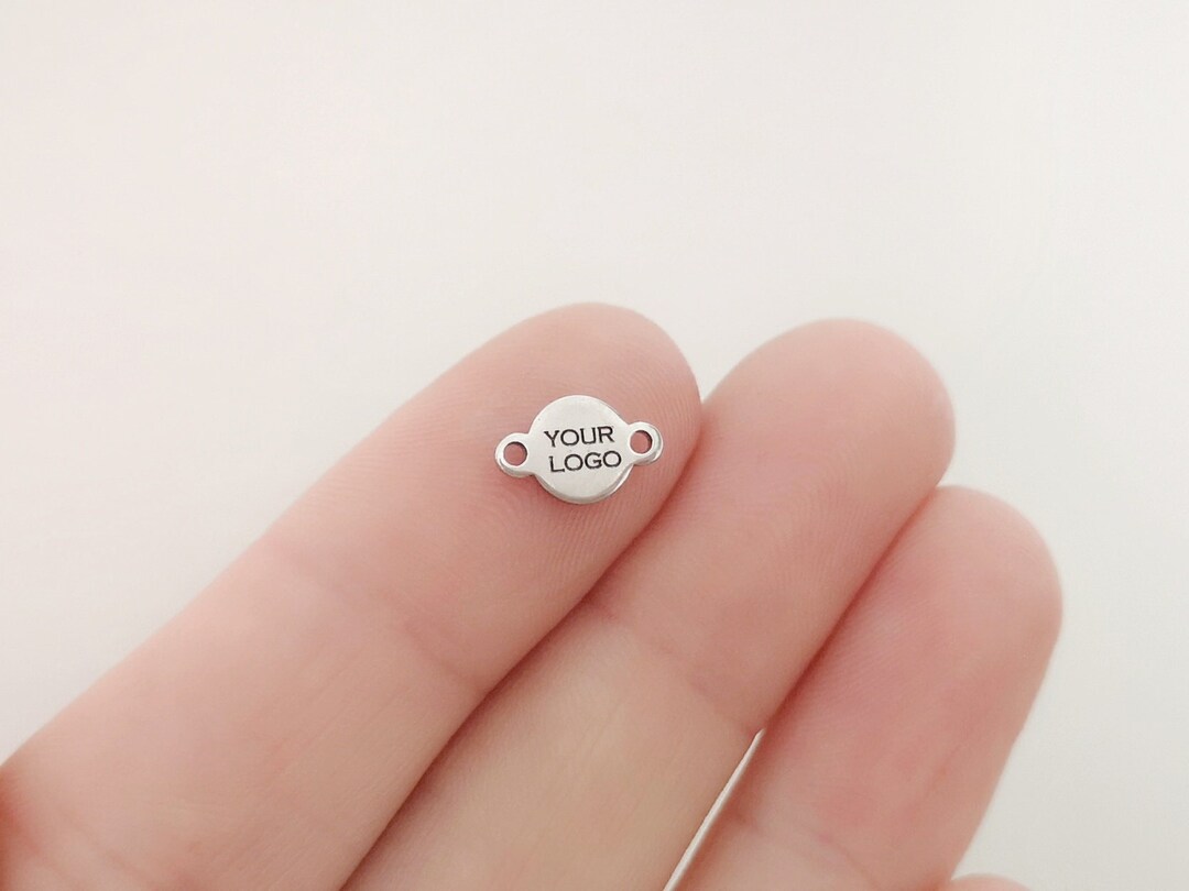1/5/10/25/50/100/250/500PCS Logo Personalized Tag Custom Charms ...