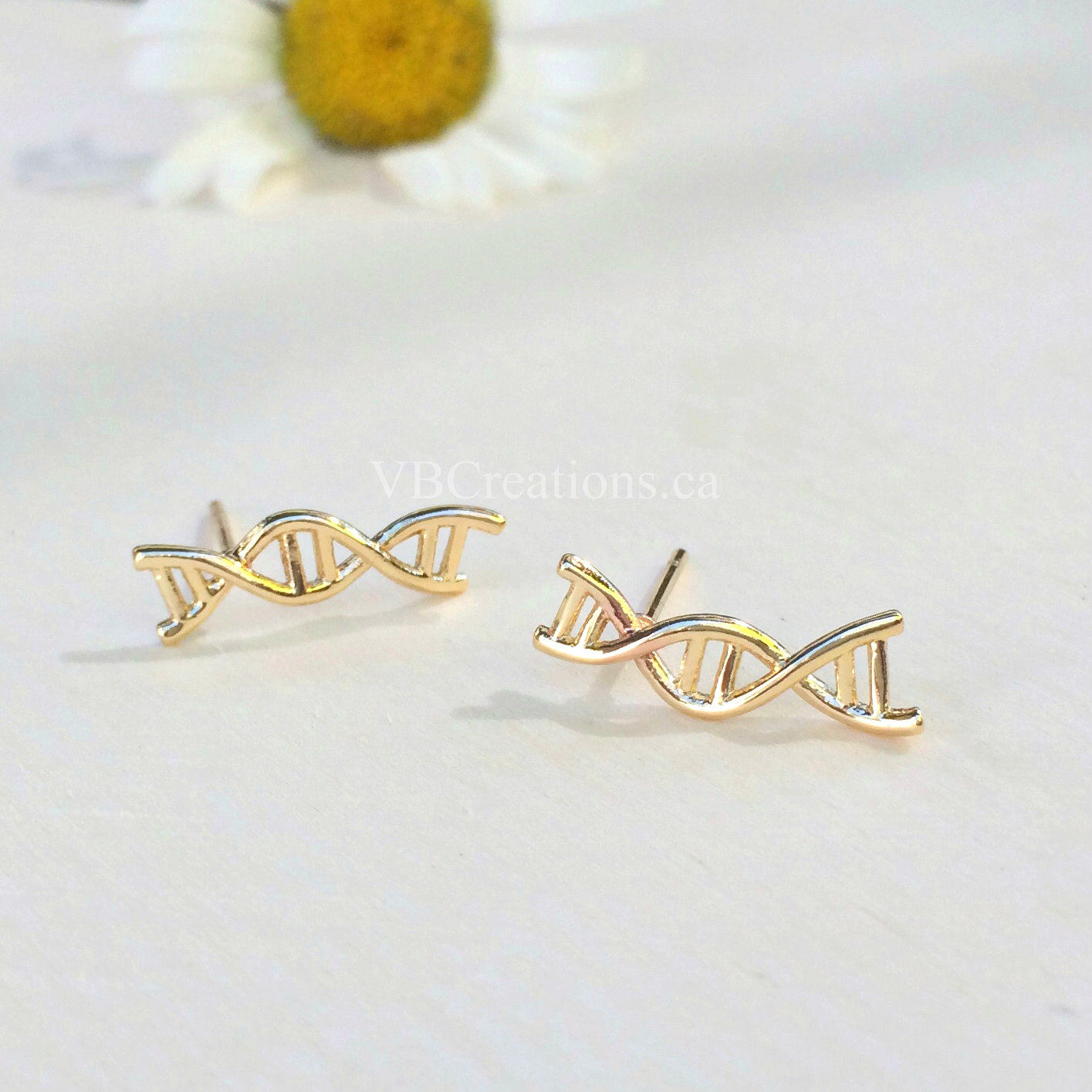 DNA Earrings DNA Jewelry Biology Science Twist - Etsy