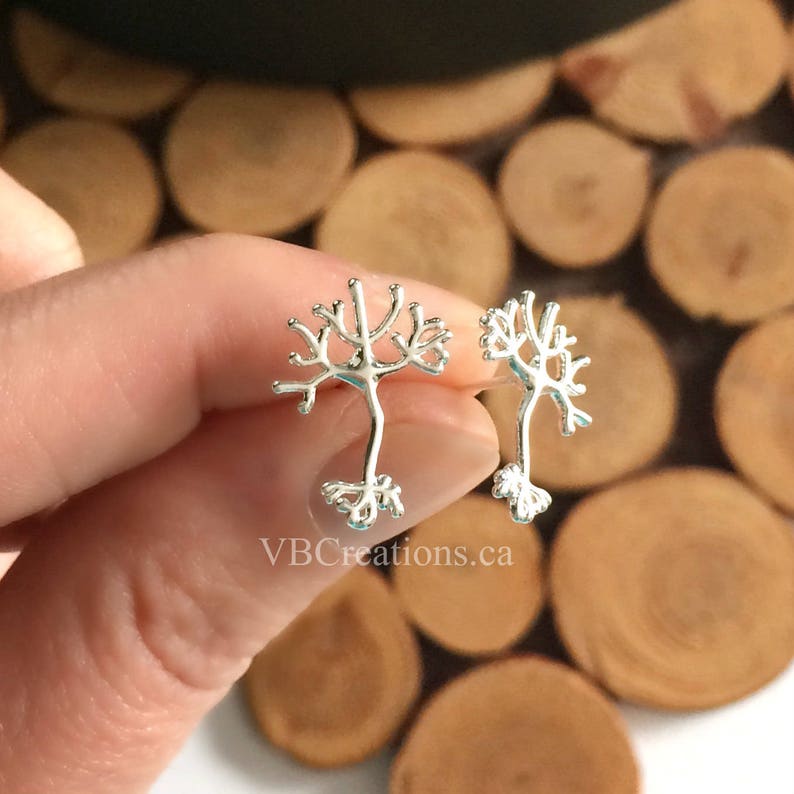 Neuron Earrings - Neuron Jewelry - Neurone - Science Jewelry - Cellular ...