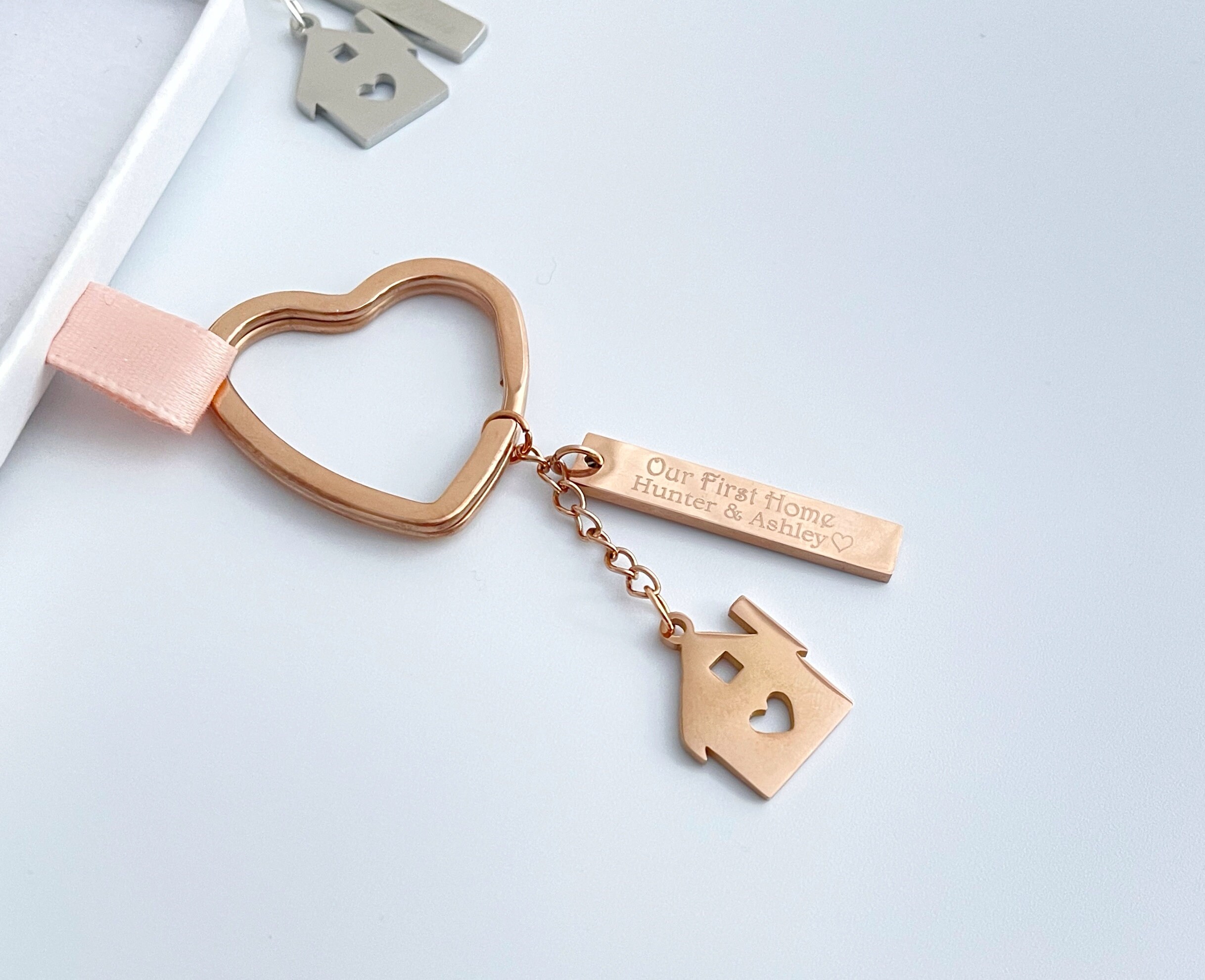 Personalized Keychain Our First Home Keychain New Home Gift ...