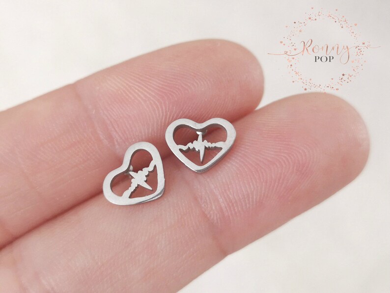 Heartbeat Earrings Heartbeat Jewelry Nurse Gift Nurse Jewelry ...
