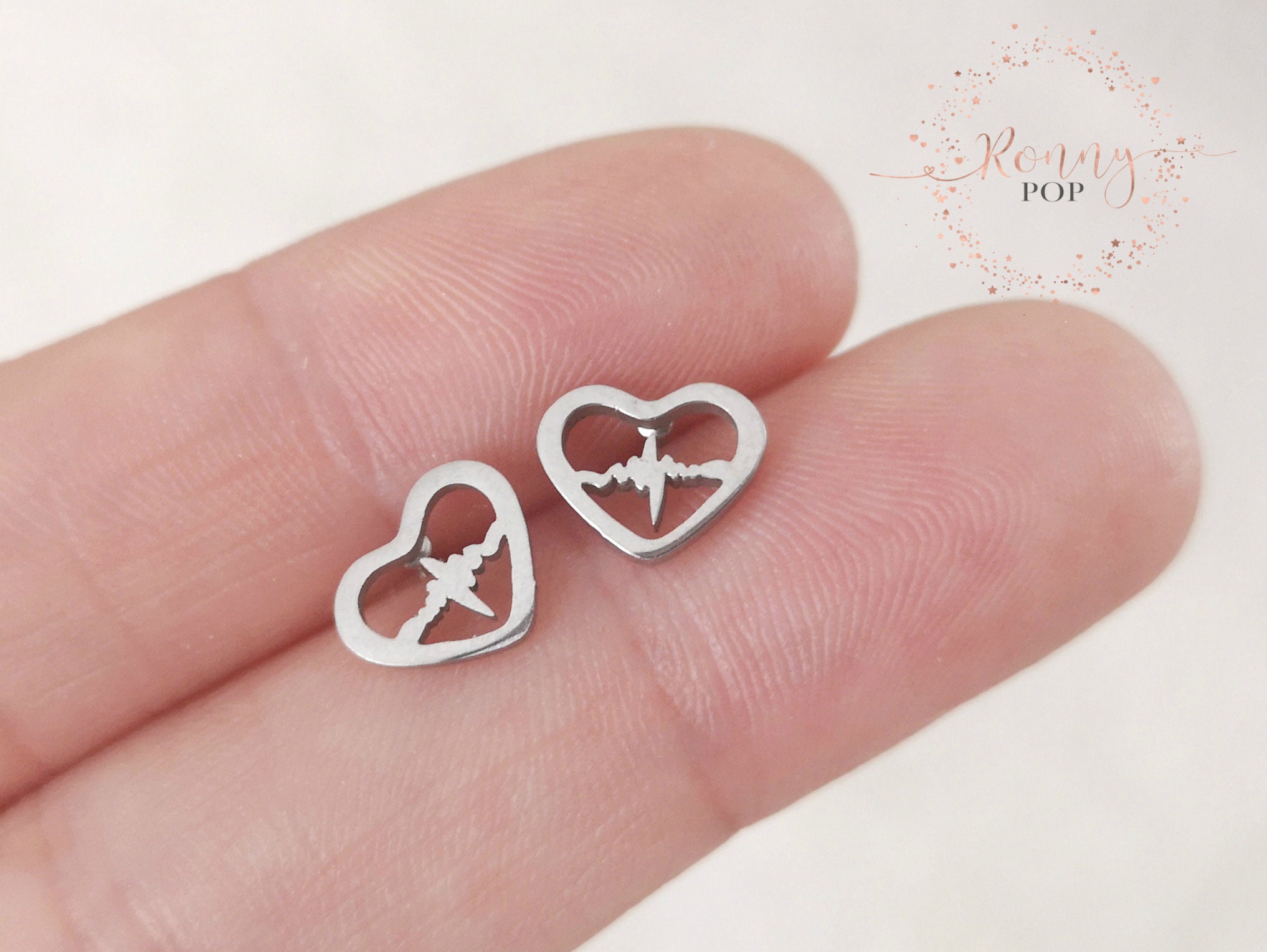 Heartbeat Earrings Heartbeat Jewelry Nurse Gift Nurse Jewelry ...