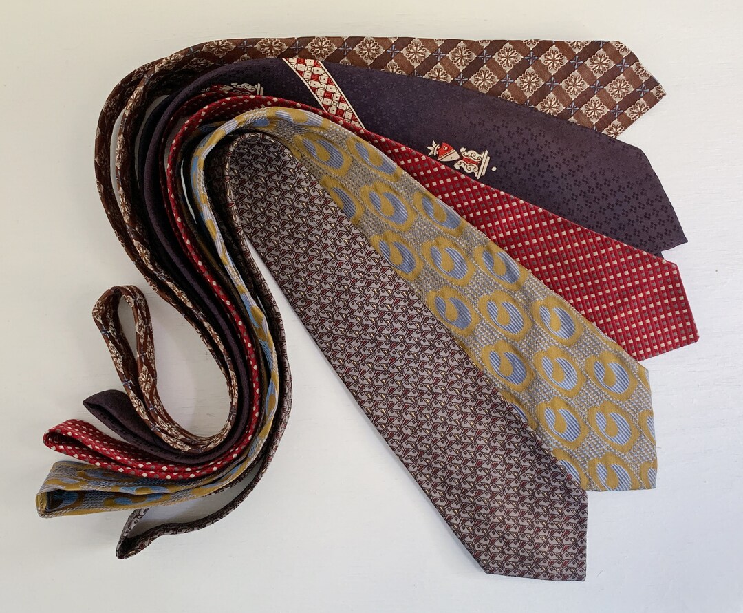Vintage Country Club Style Ties / Lot of 5 / Mid Century Mad Men ...