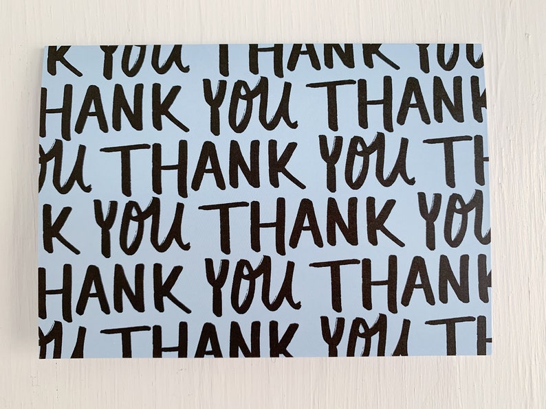 Thank You Doodle Note Cards / Original Greeting Card Designs - Etsy