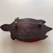 Bakelite Turtle Pin Brooch Set in Wood With Brass Eyes - Etsy