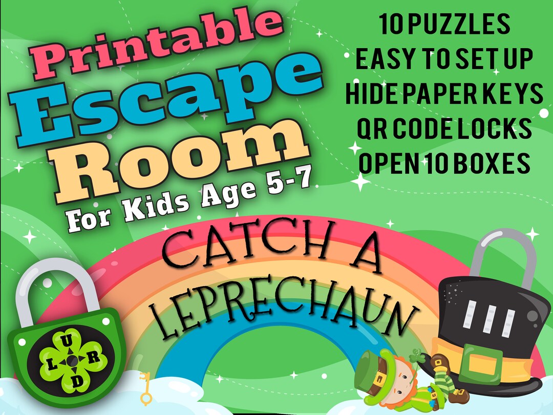 St. Patrick's Day Escape Room for Kids Age 5-7 | Catch A Leprechaun ...
