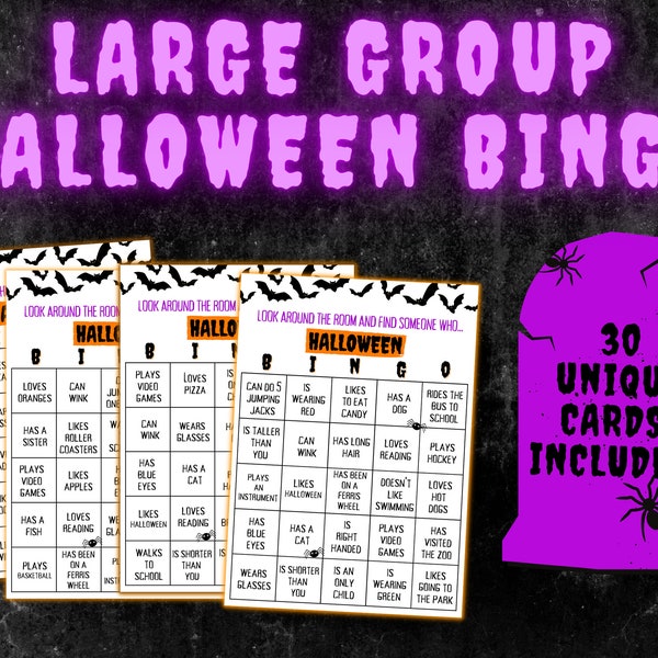 Halloween Bingo - Etsy