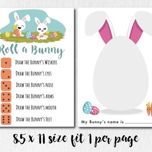 Easter Roll A Bunny Dice Game | Easter Dice Game |kids Holiday| Family ...