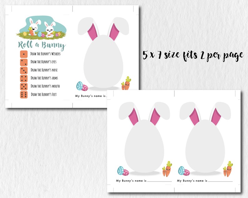 Easter Roll A Bunny Dice Game | Easter Dice Game |kids Holiday| Family ...