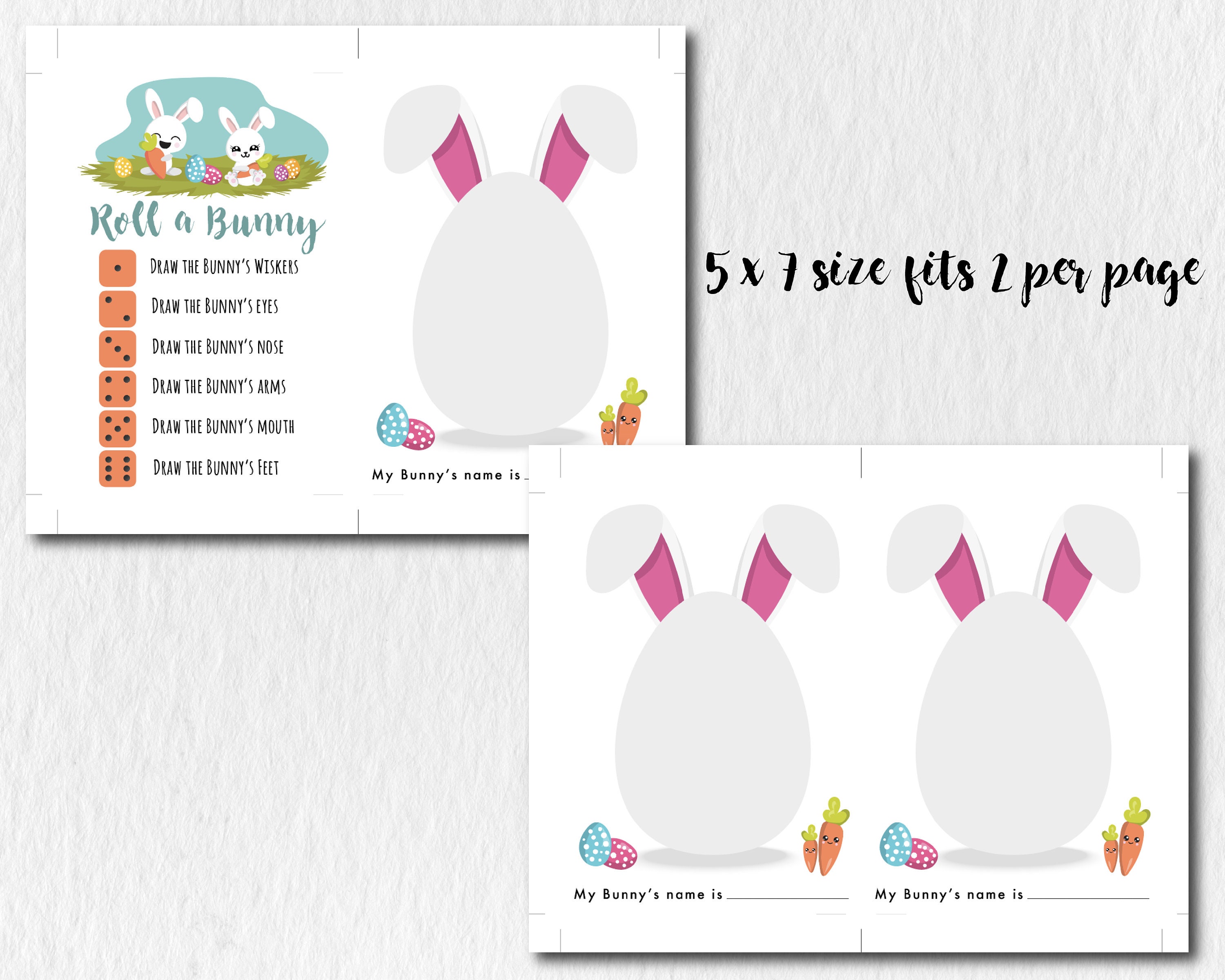 Easter Roll A Bunny Dice Game | Easter Dice Game |kids Holiday| Family ...