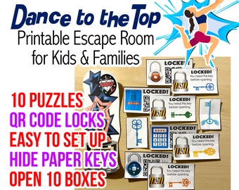 Escape Room for Kids Escape From Space Printable Escape Room, QR Code ...