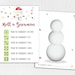 Christmas Roll A Snowman Dice Game,christmas Dice Game,printable ...