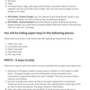 Easter Escape Room for Kids Age 5-7 | the Case of the Missing Bunny ...