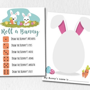 Easter Roll A Bunny Dice Game | Easter Dice Game |kids Holiday| Family ...