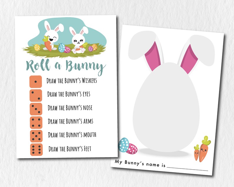 Easter Roll A Bunny Dice Game | Easter Dice Game |kids Holiday| Family ...